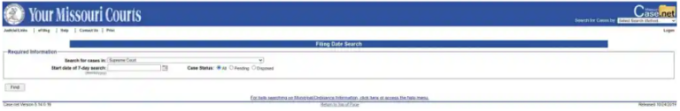 Missouri Court Records with Filing Date Search - mo-case.net