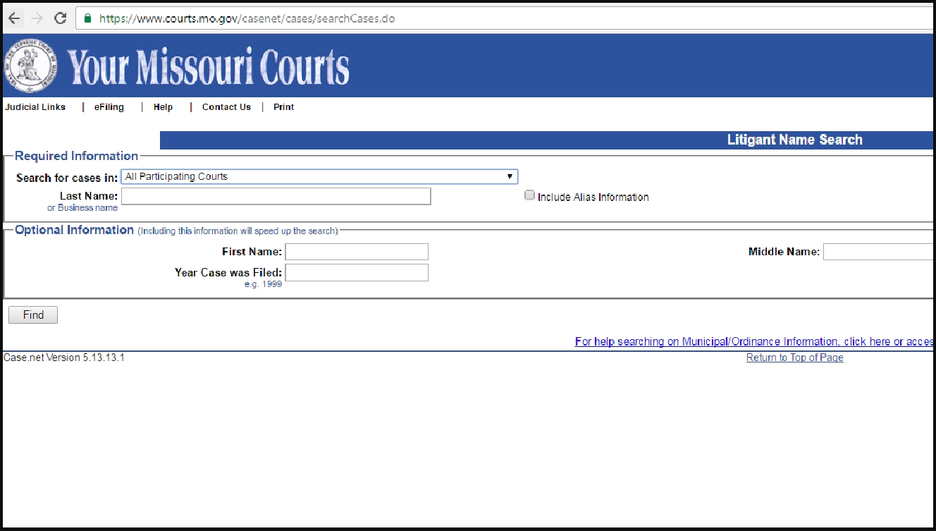 CaseNet MO-Missouri Court Cases & Records Case.net - mo-case.net