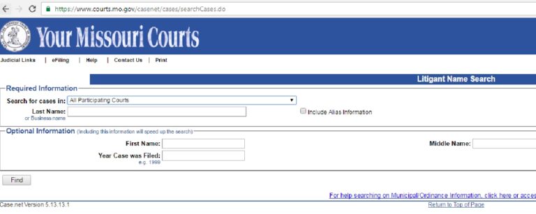 CaseNet MO-Missouri Court Cases & Records Case.net - mo-case.net